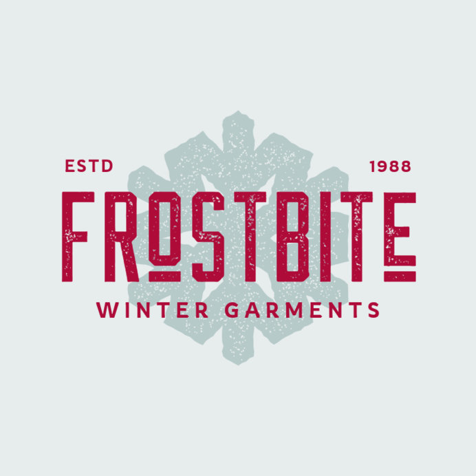 Placeit - Winter Apparel Store Logo Template with a Stamp-Textured ...