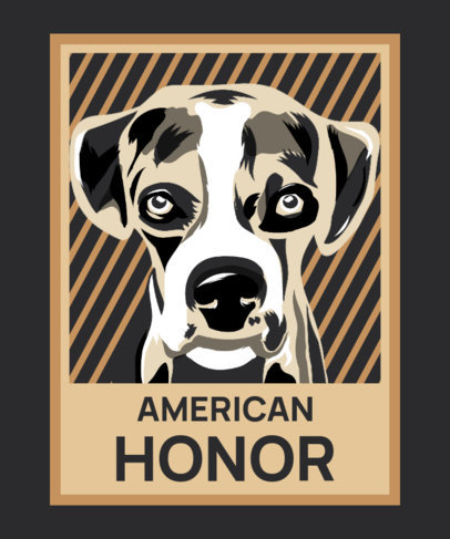 Placeit - T-Shirt Design Template for a Funny Dog Campaign Featuring a ...