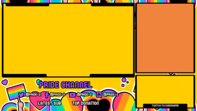 Placeit - LGBTQ-Themed Twitch Overlay Creator Celebrating Love