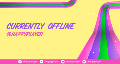 Placeit - Offline Banner Creator for Gamers Featuring Rainbow Colors