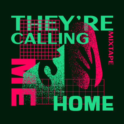 Placeit - Rap Album Cover Maker Featuring West Coat-Inspired Graphics