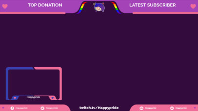 Placeit - Twitch Overlay Maker with an LGBTQ Avatar Graphic