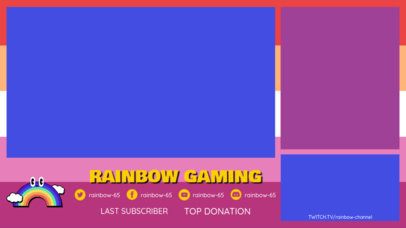 Placeit - OBS Stream Overlay Maker Featuring LGBTQ-Pride Graphics