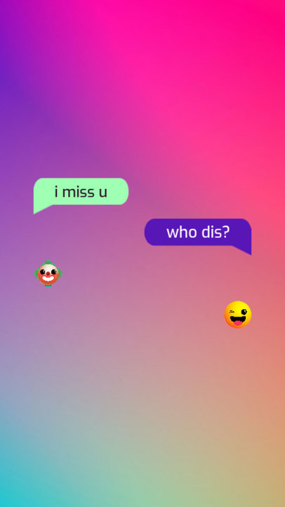 Placeit - Instagram Story Design Maker Featuring Text Messages
