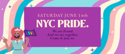 Placeit - LGBT-Themed Facebook Cover Template With Quotes and Colorful ...