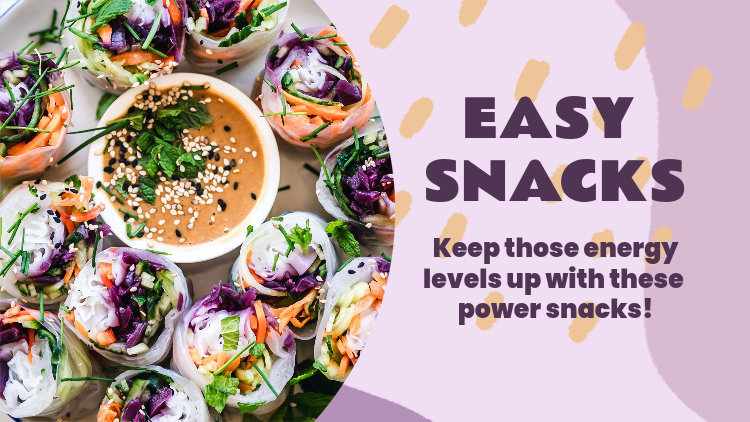 Placeit - YouTube Thumbnail Design Template Featuring Healthy Snacks