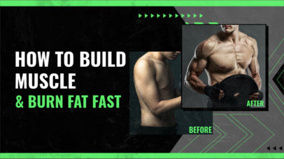 Placeit - YouTube Thumbnail Template for a Workout Routine