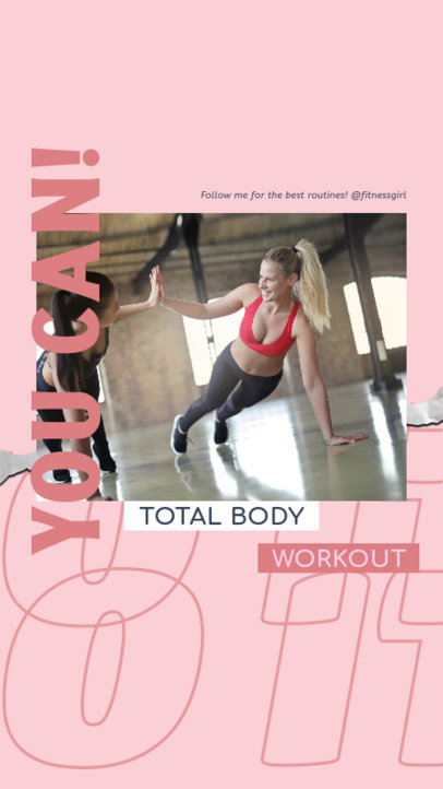 Placeit - Instagram Post Design Template for Fitness Influencers with a ...